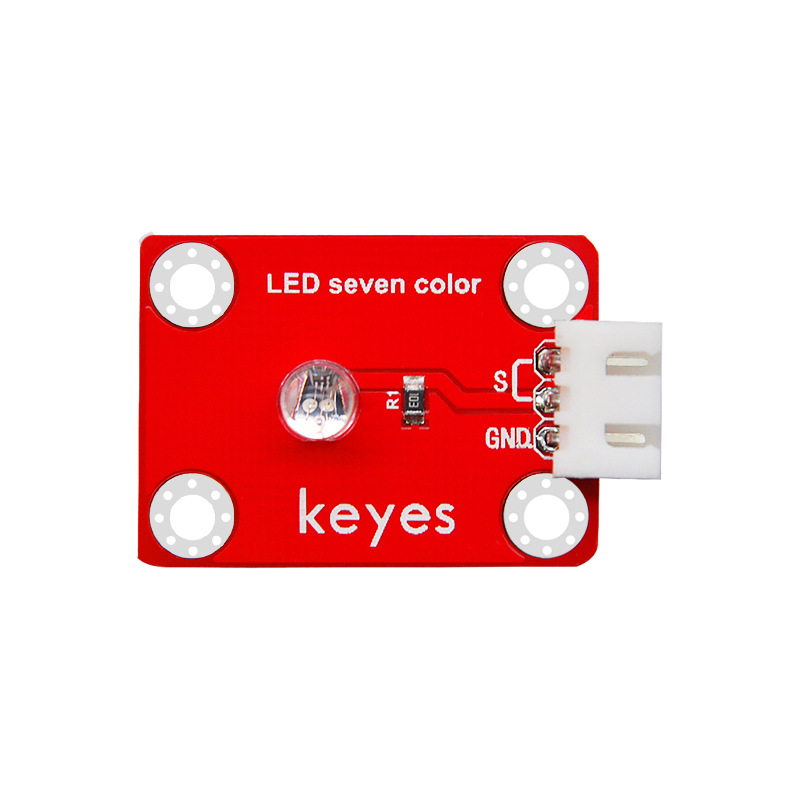 KEYES 七彩LED自动闪烁传感器模块 兼容arduino micro bit 环保 配3P线